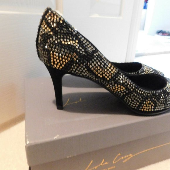 Lola Cruz | Shoes | Anthropologie Lola Cruz Bibi Lou Crystal Heel Pumps New Sz 9 39 | Poshmark